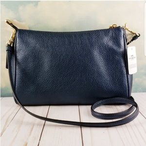 Coach | Bags | Coach Carrie Crossbody Metallic Denim Leather | Poshmark